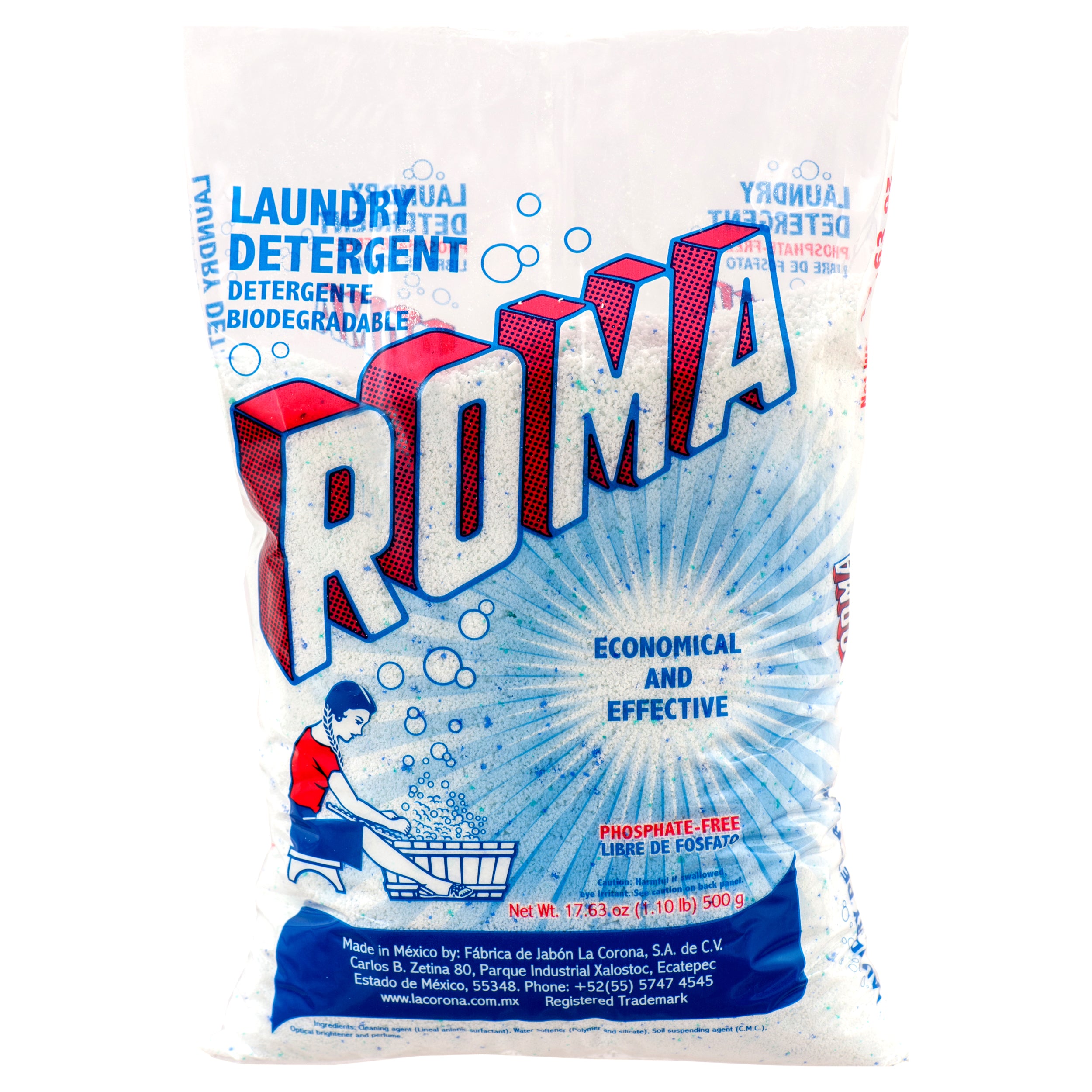 Roma Powder Laundry Detergent, 17.6 oz (36 Pack)