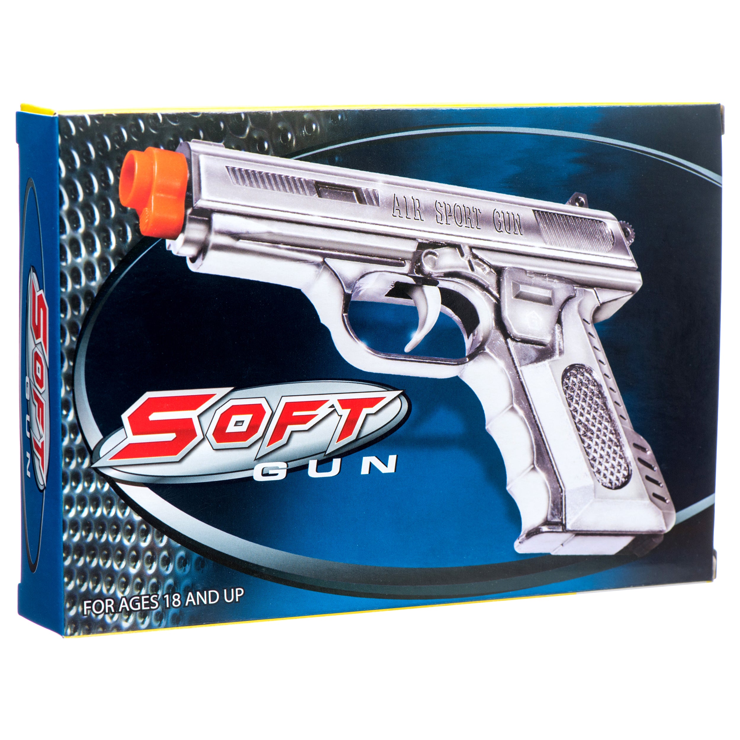 Toy Bb Gun Silver In Box #77642 (36 Pack)