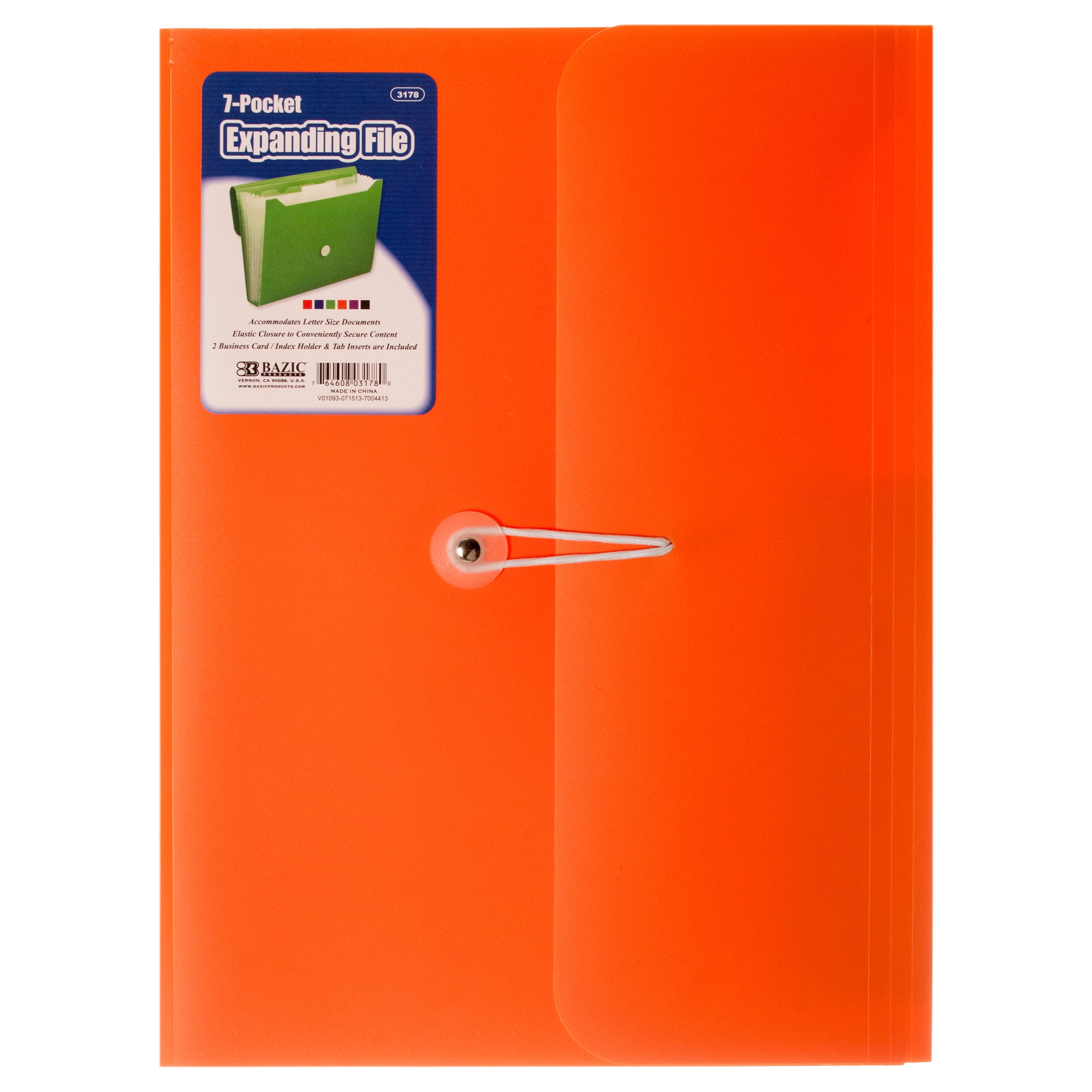 7-Pocket Expanding File Document Case (12 Pack)