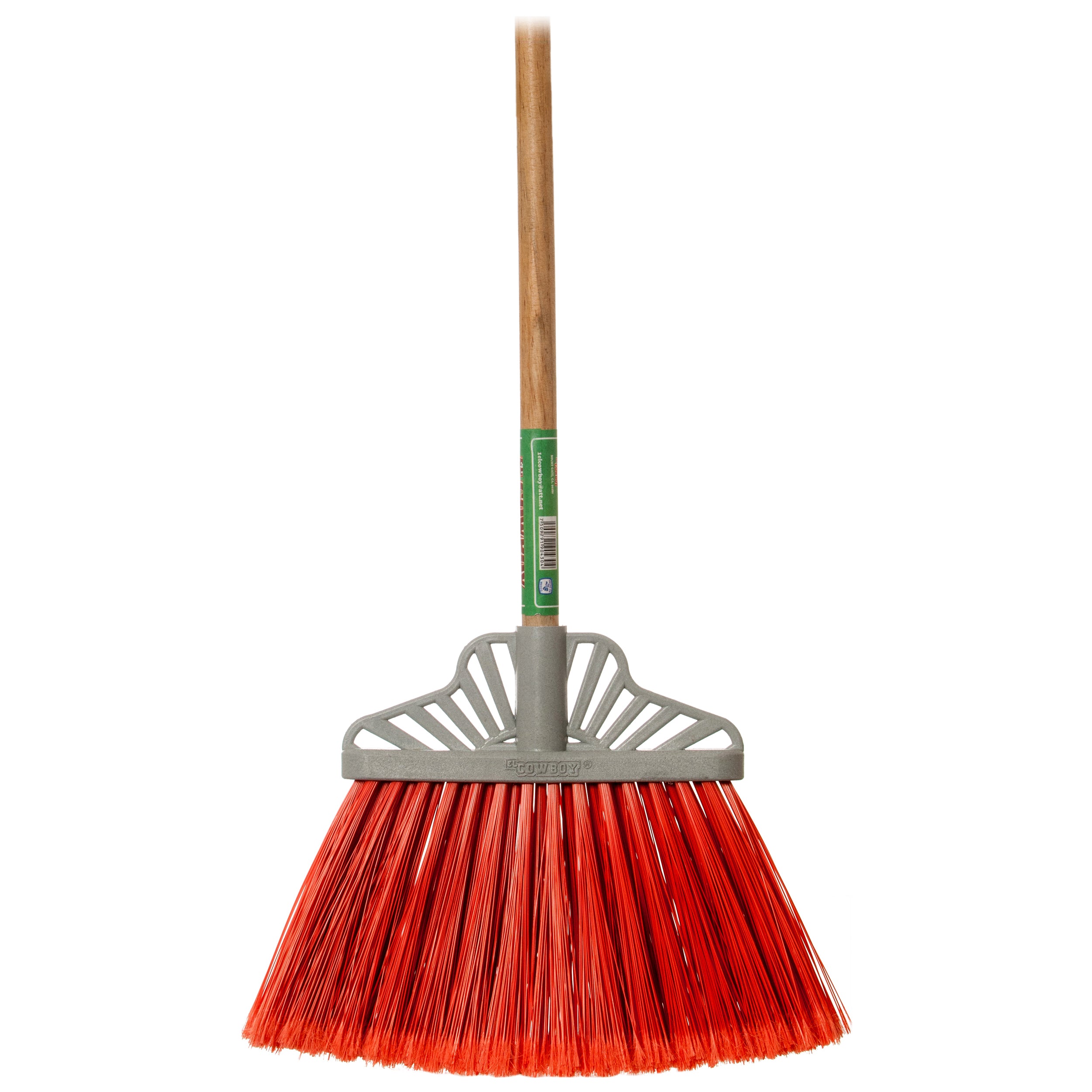 Fan Broom w/ Wood Handle (12 Pack)